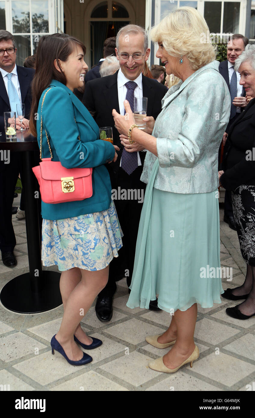The Duchess of Cornwall talks with food writer and blogger Rachel Khoo ...