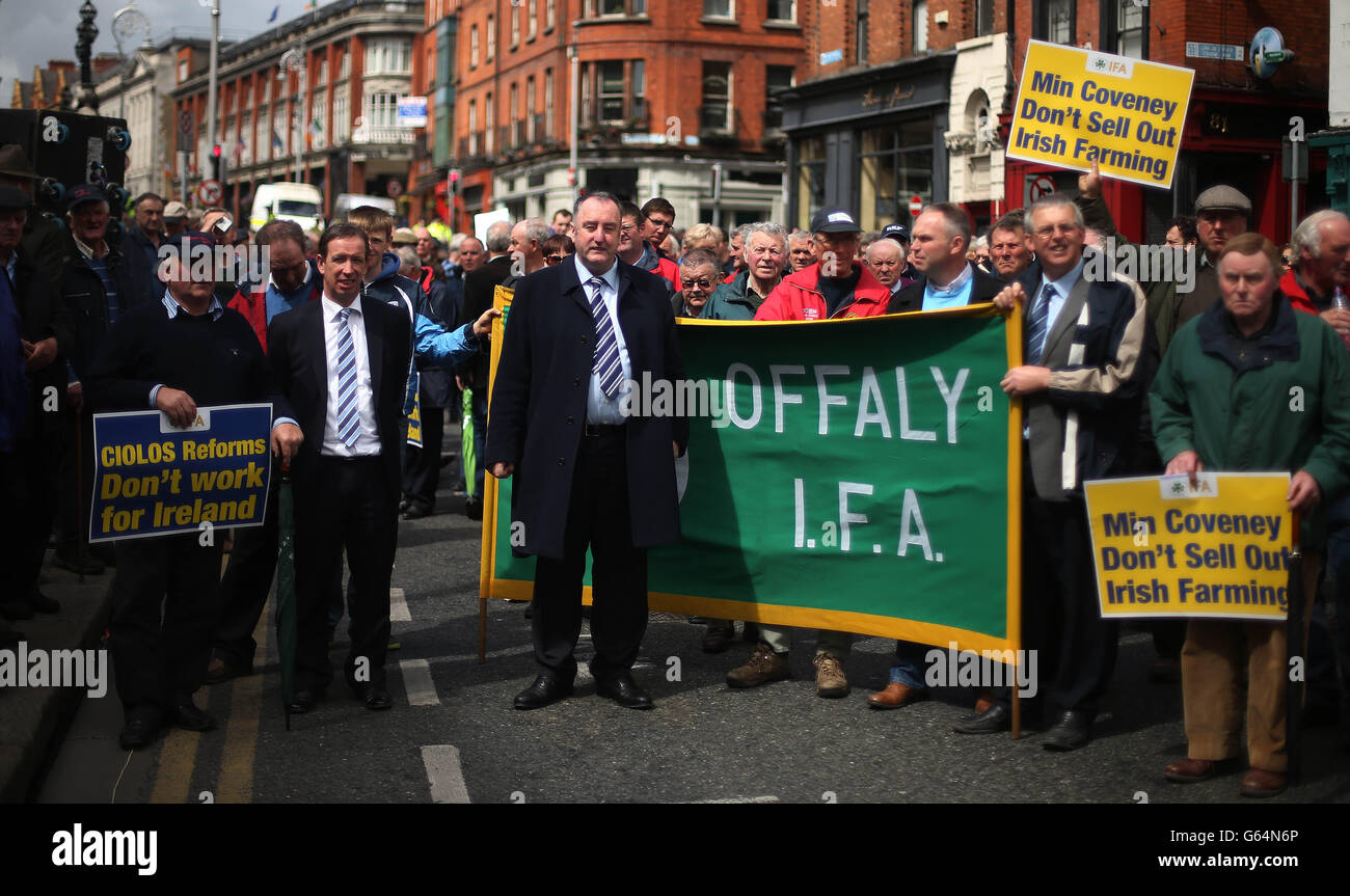 Irish farmer protest Stock Photo - Alamy