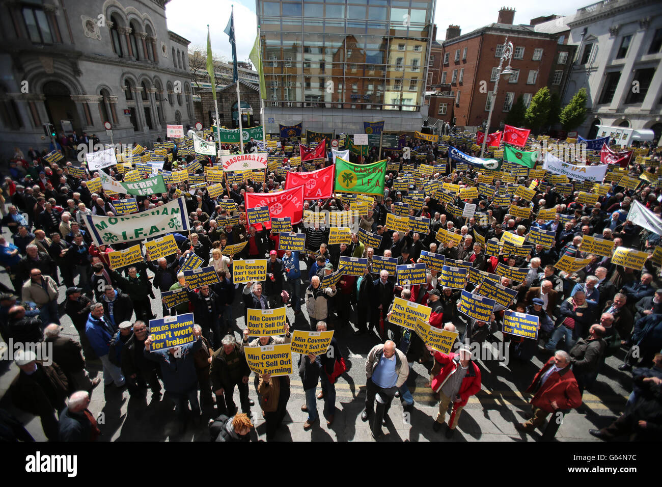 Irish farmer protest Stock Photo - Alamy