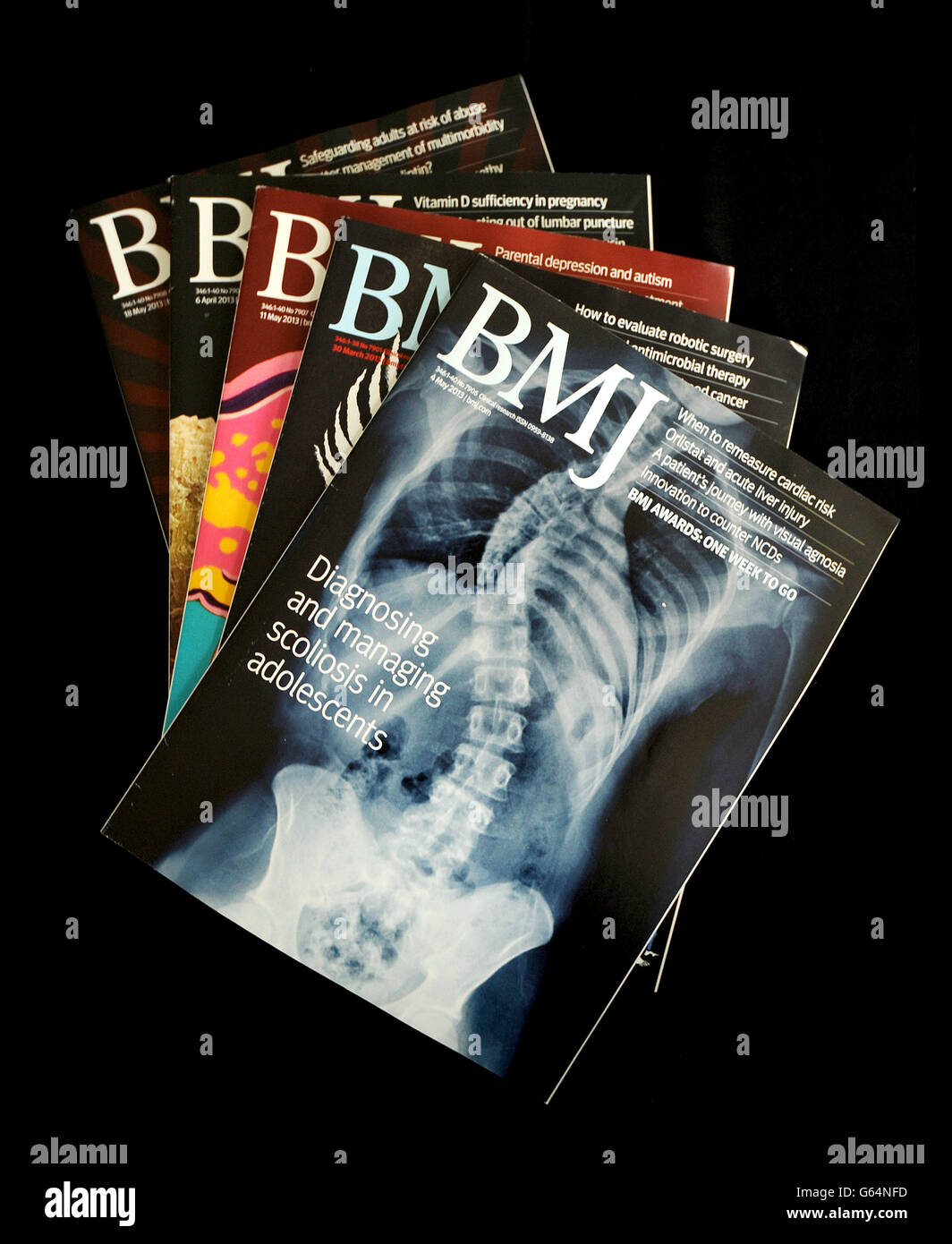 General view of copies of the British Medical Journal, or BMJ Stock Photo - Alamy
