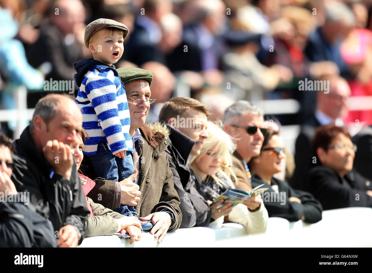 Crowds during yorkshire cup day at york racecourse hi-res stock ...