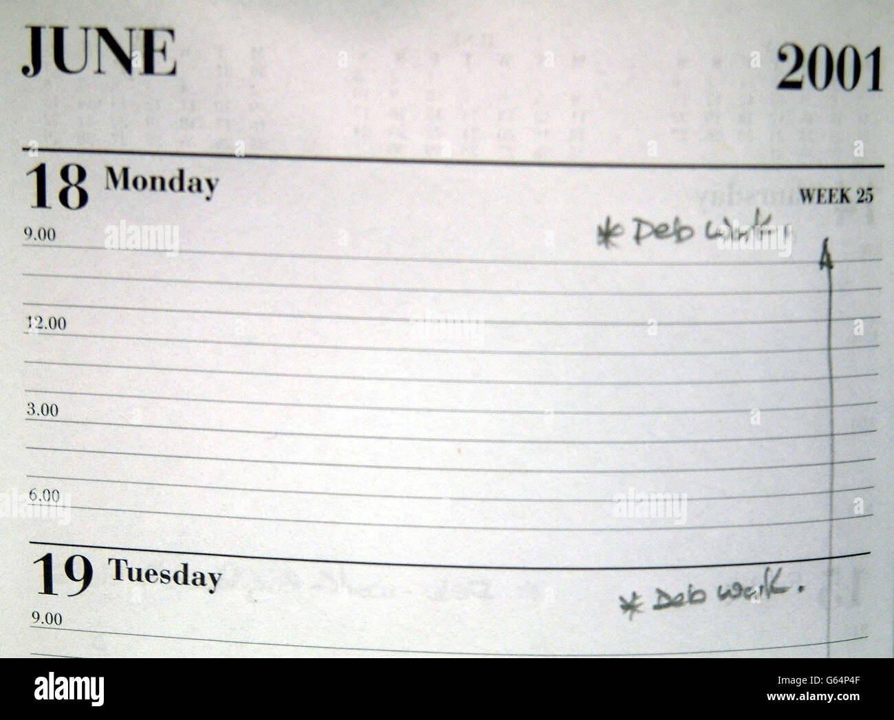 COURTS Danielle - DIARY Stock Photo - Alamy