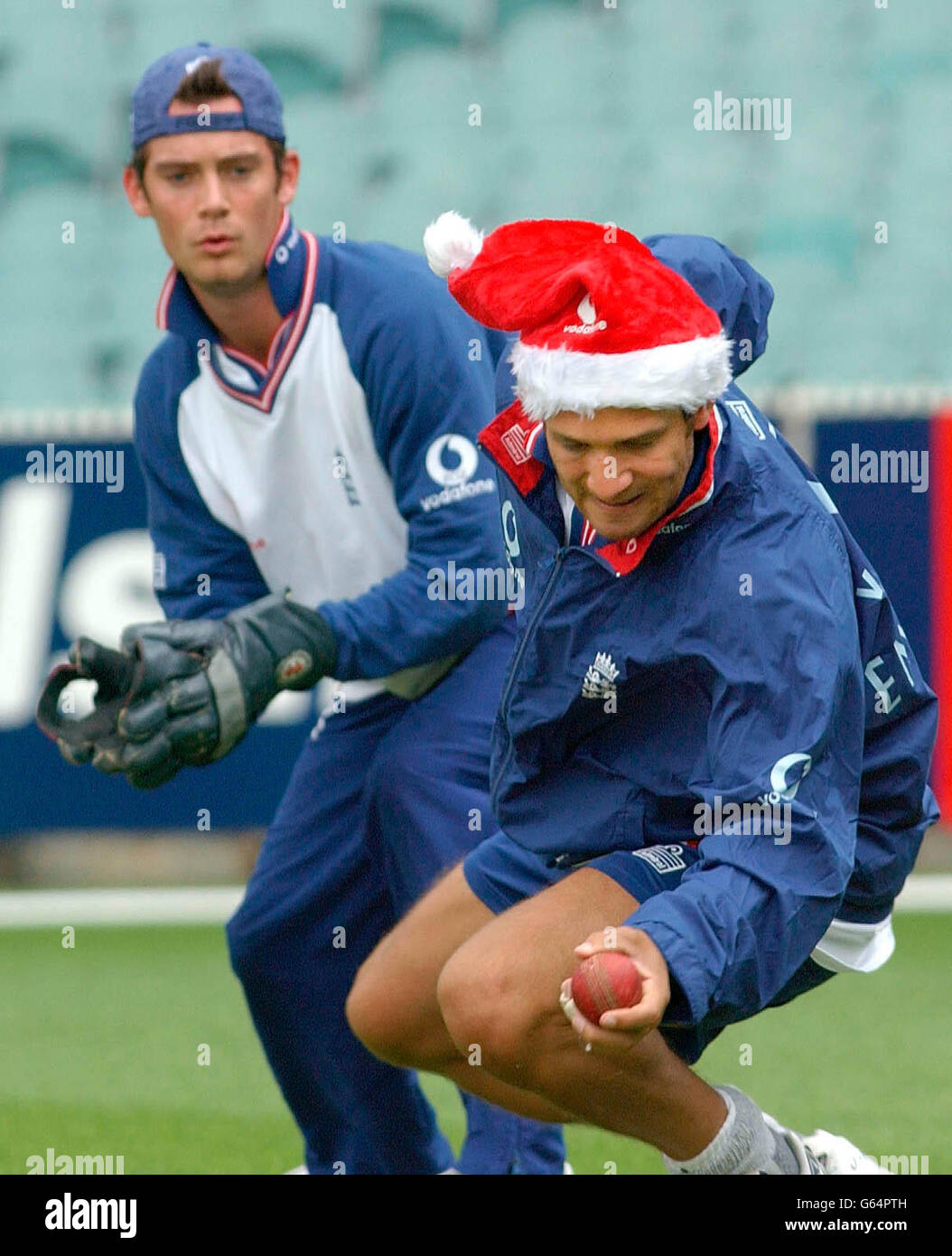 Sport cricket action practice mark butcher hi-res stock photography and ...