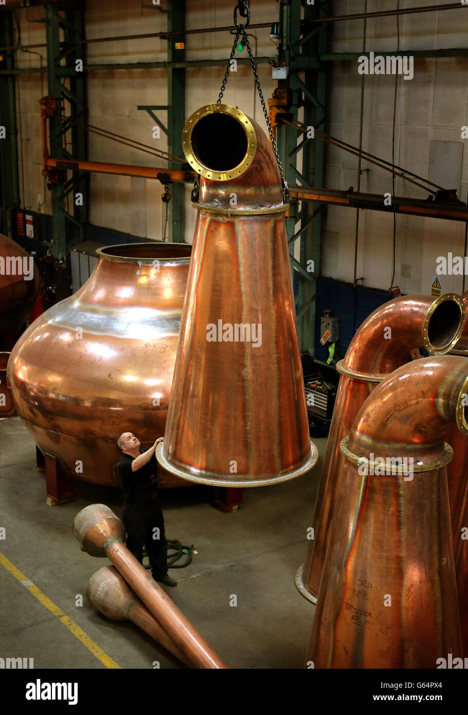 Coppersmith chargehand Steven Stewart from Diageo owned Abercrombie ...