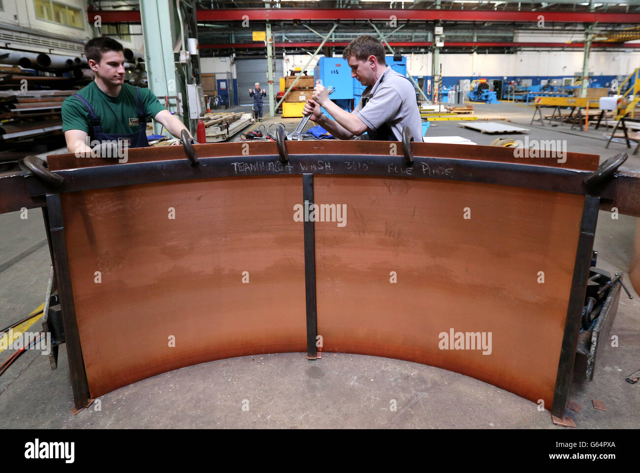 Coppersmith Sean Russell (left) from Diageo owned Abercrombie ...