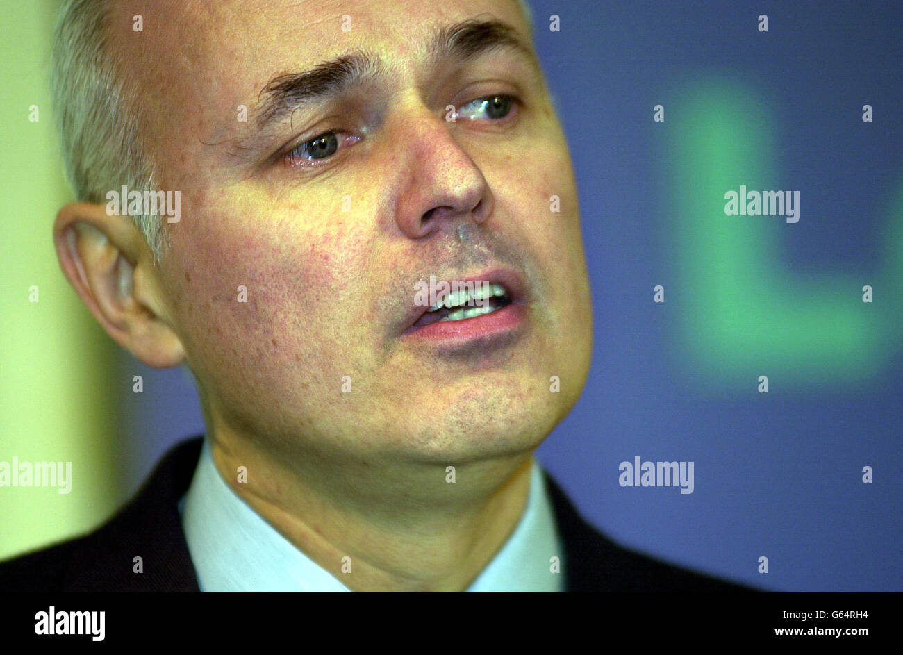 Duncan Smith Press Conference Stock Photo - Alamy