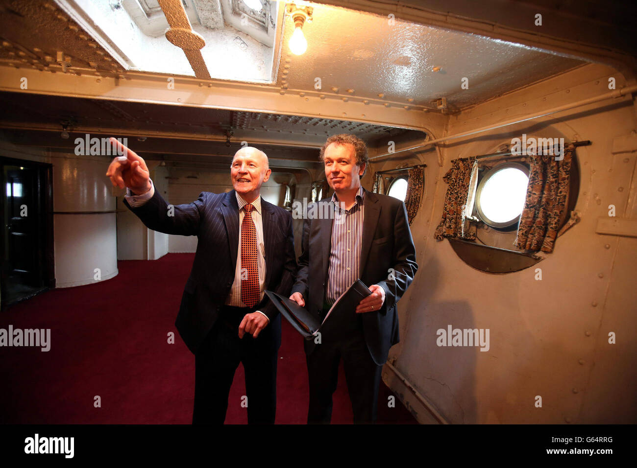 Captain john rees left chief staff national museum royal navy hi-res ...