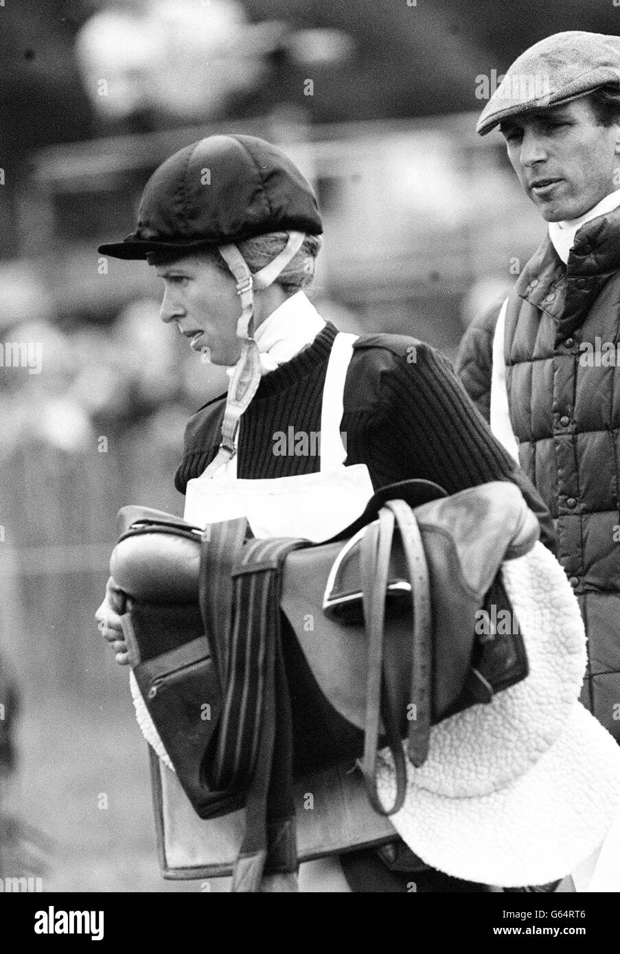 Anne and Mark at the Horse Trials Stock Photo - Alamy