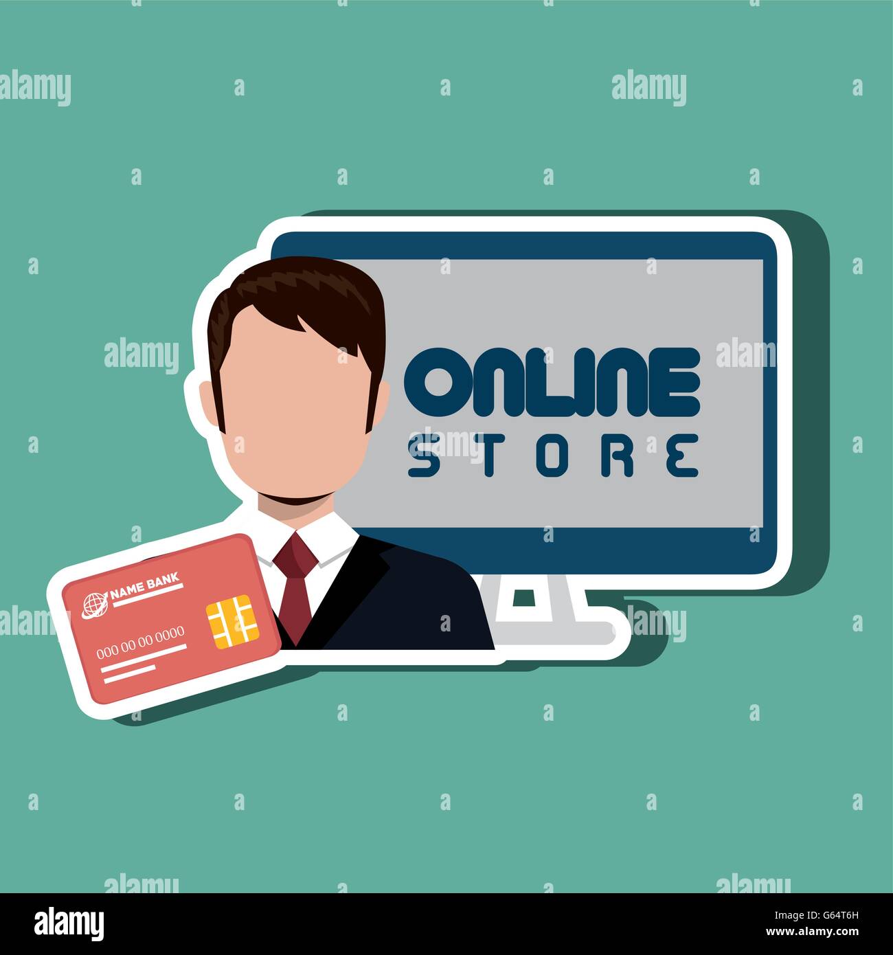 electronic commerce design Stock Vector Image & Art - Alamy