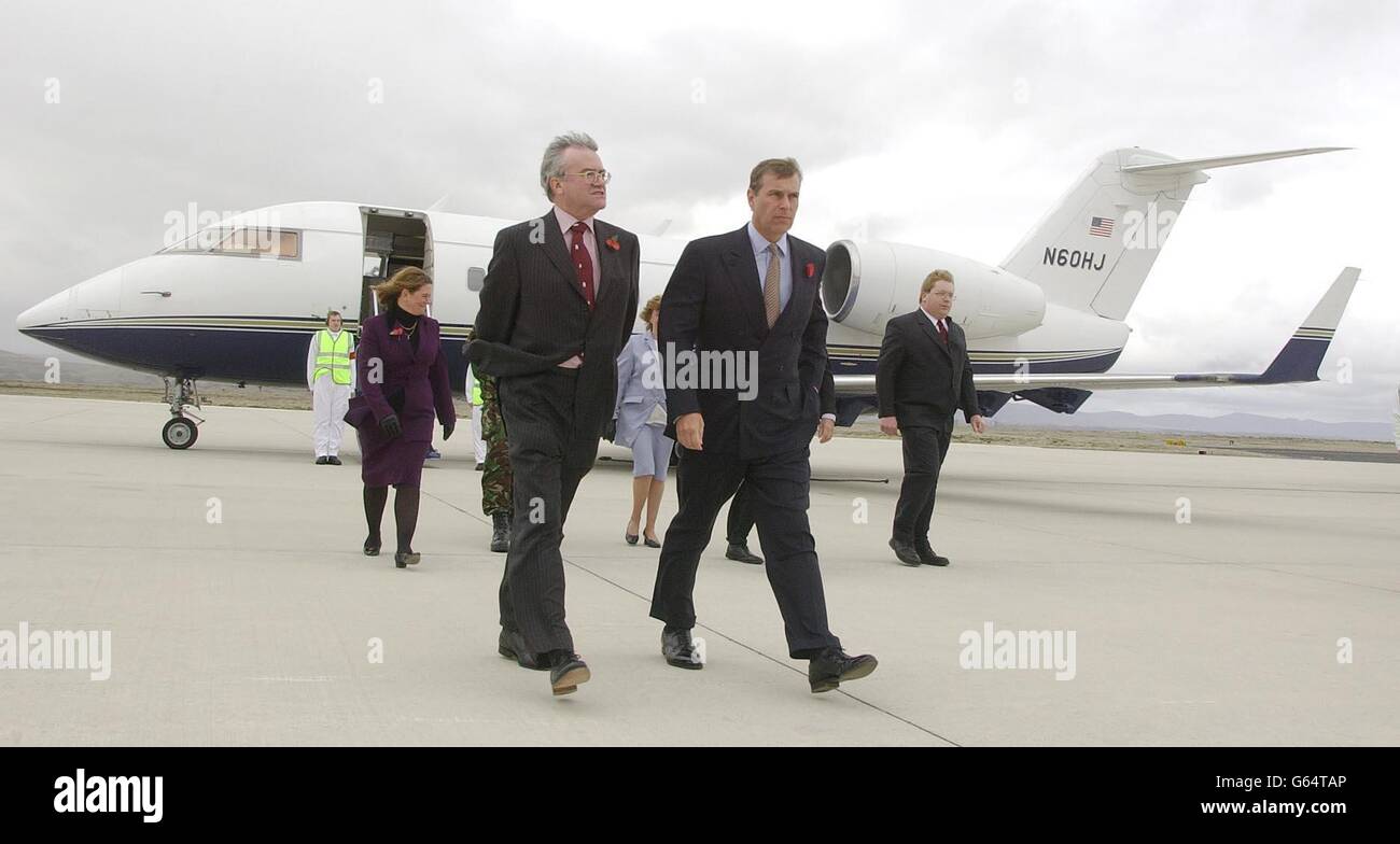 Prince andrew served as a royal navy helicopter pilot hi-res stock ...