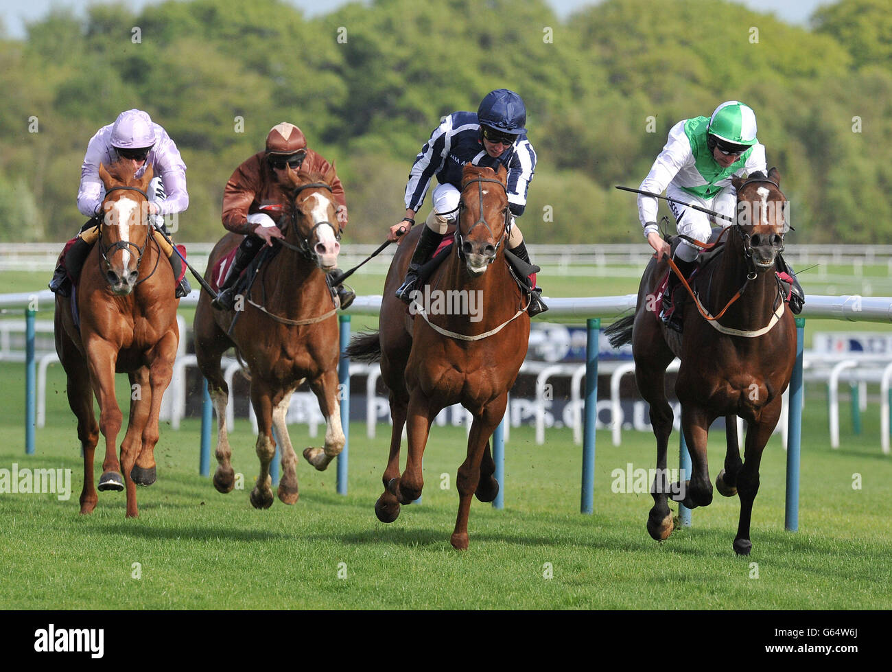 Horse Racing - Pertemps Swinton Hurdle Day - Haydock Park Stock Photo ...