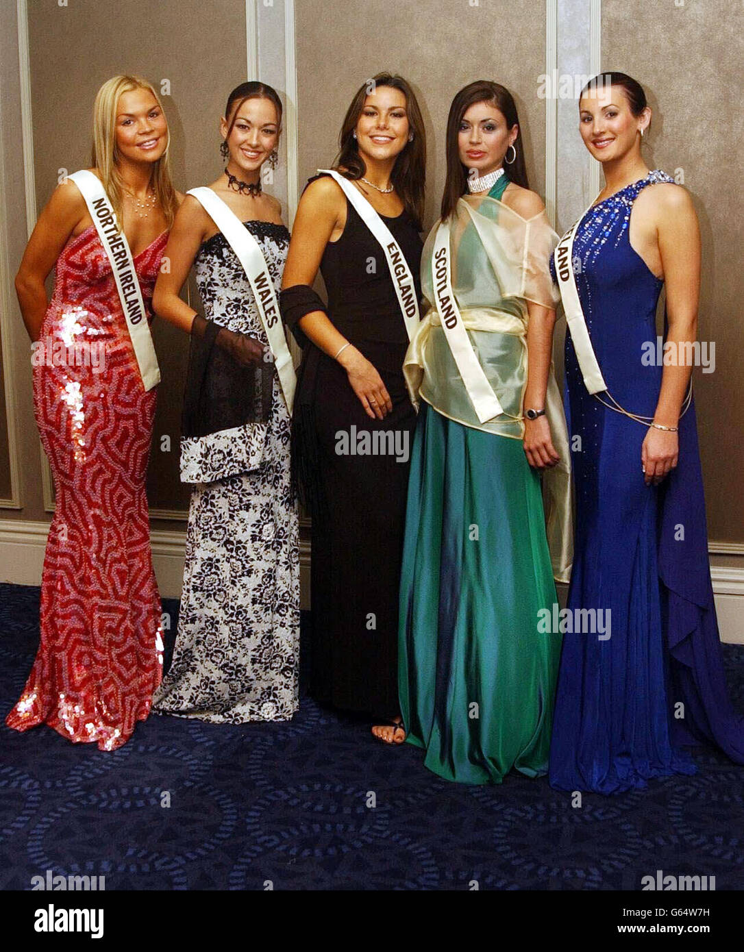 The UK and Ireland finalists for Miss World, (from left to right), Miss ...