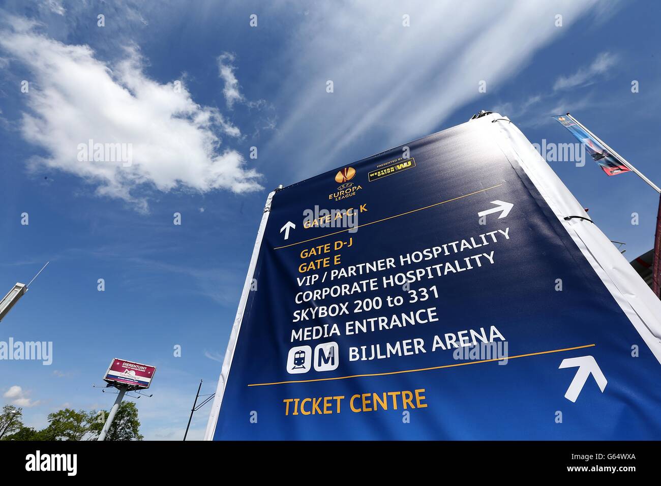 Amsterdam arena signage hi-res stock photography and images - Alamy