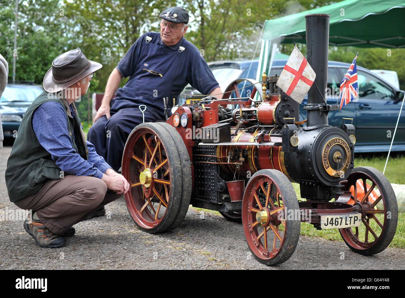 Castle Combe Steam Fair 2013. A miniature steam engine at Castle Combe ...