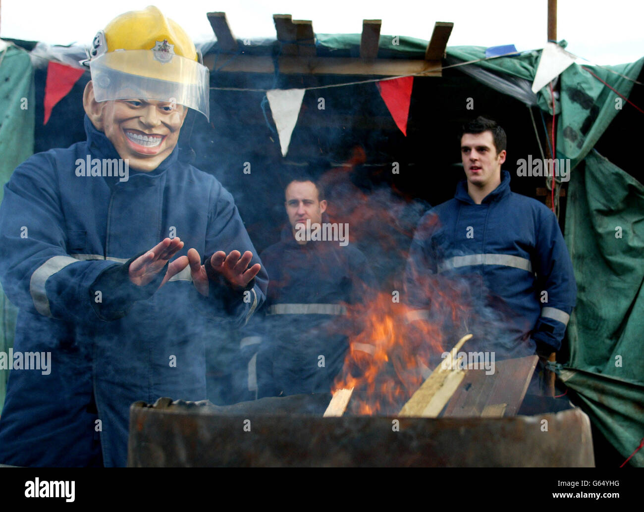 Picket line thompson street firestation hi-res stock photography and ...