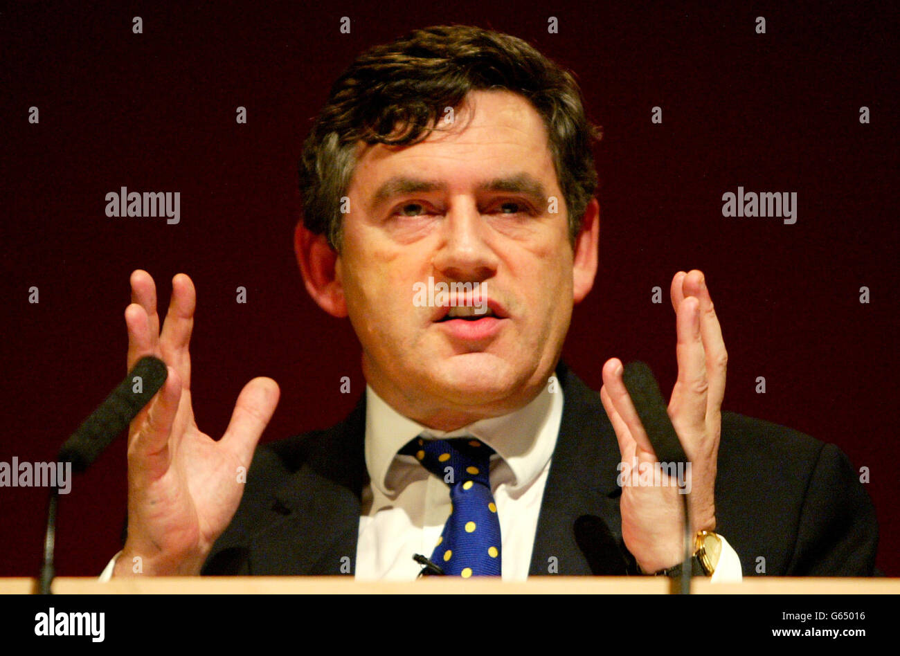 CBI conference Gordon Brown Stock Photo - Alamy