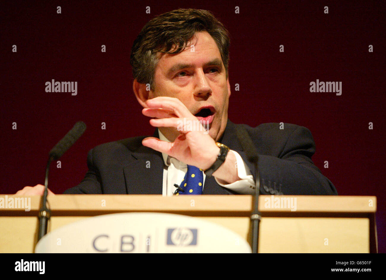 2002 budget gordon brown hi-res stock photography and images - Alamy