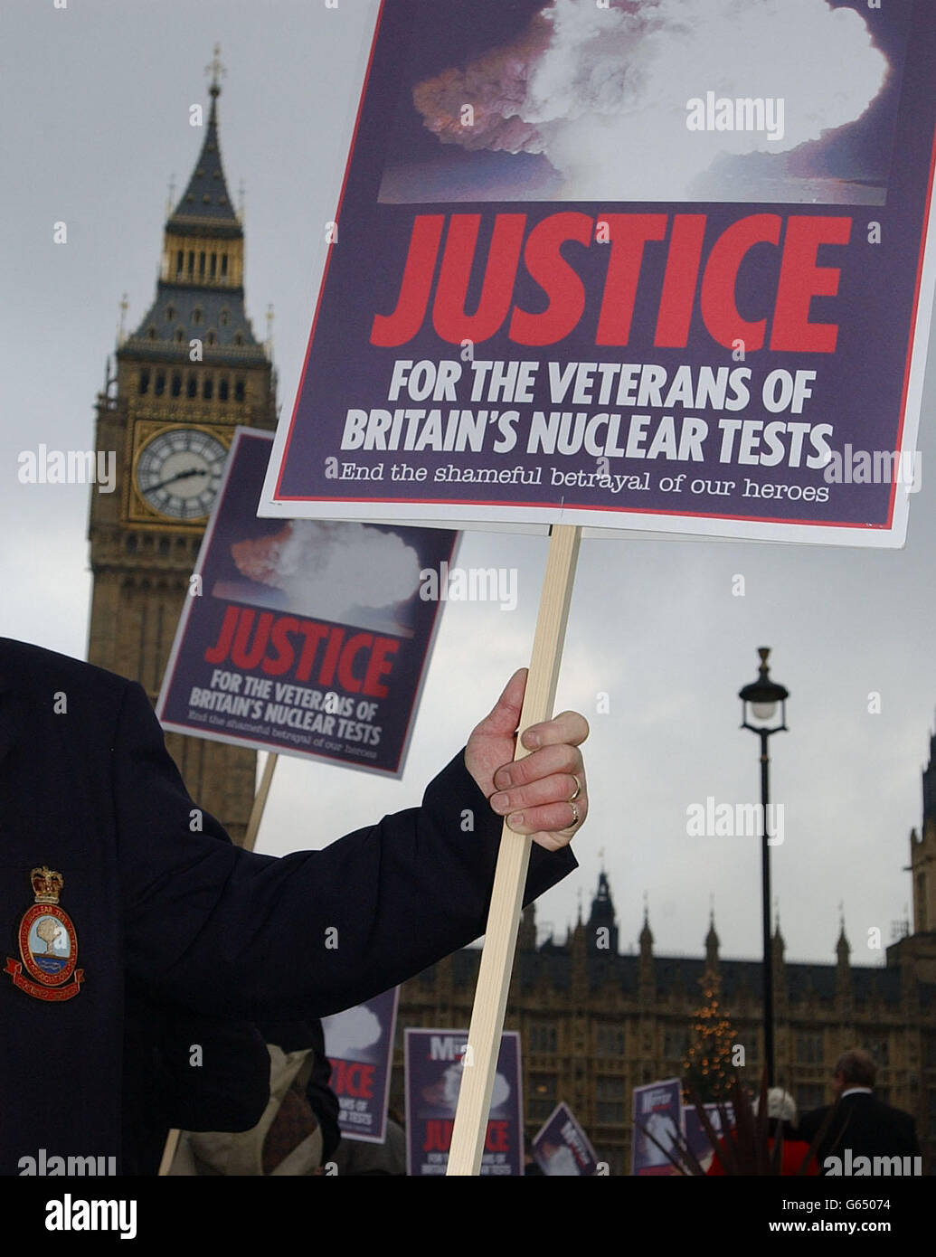 British Nuclear Test Protest Stock Photo - Alamy