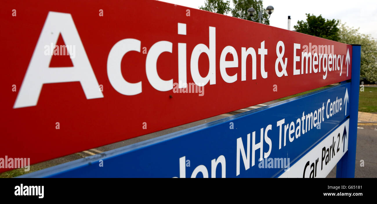 Accident and Emergency Signage Stock Photo - Alamy