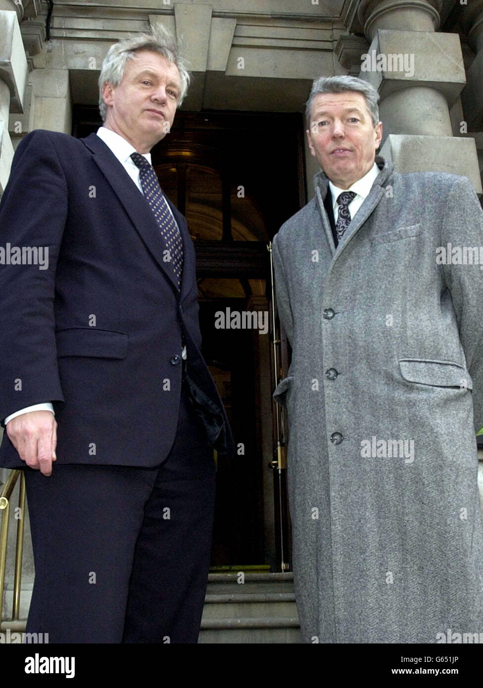 David Davis Alan Johnston Stock Photo - Alamy