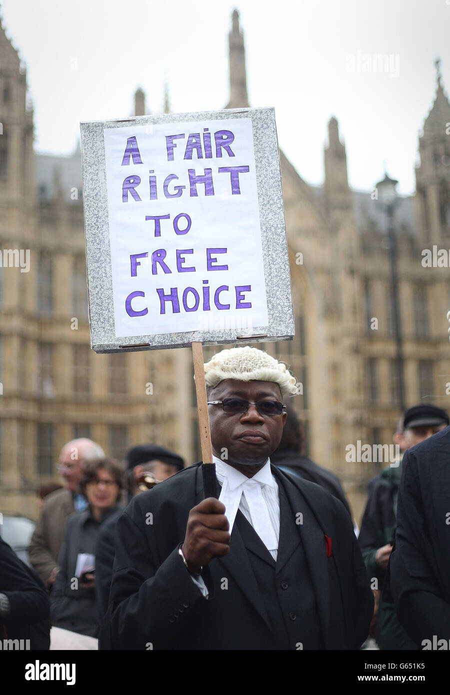 They are protesting against proposed changes to legal aid hi-res stock ...