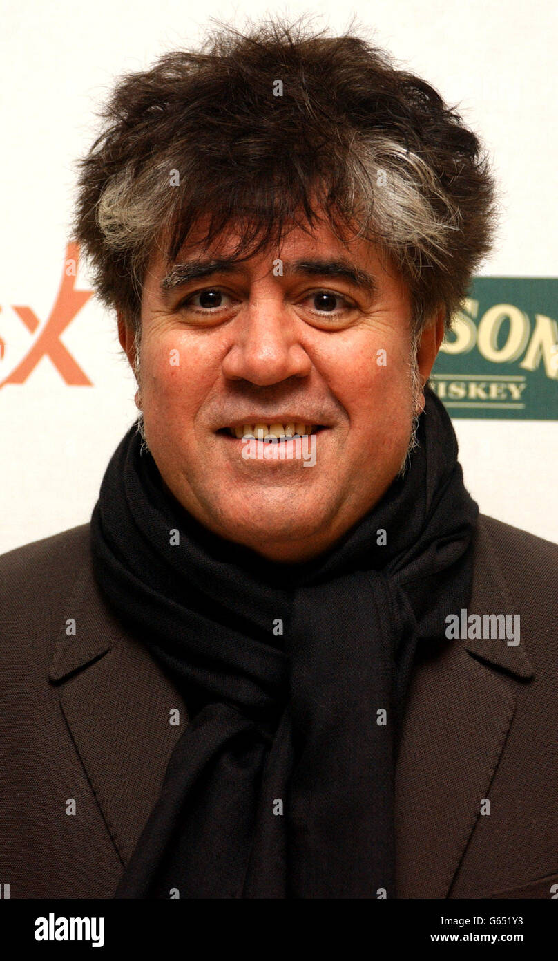 Spanish film director Pedro Almodovar, arriving at the Teatro dell ...