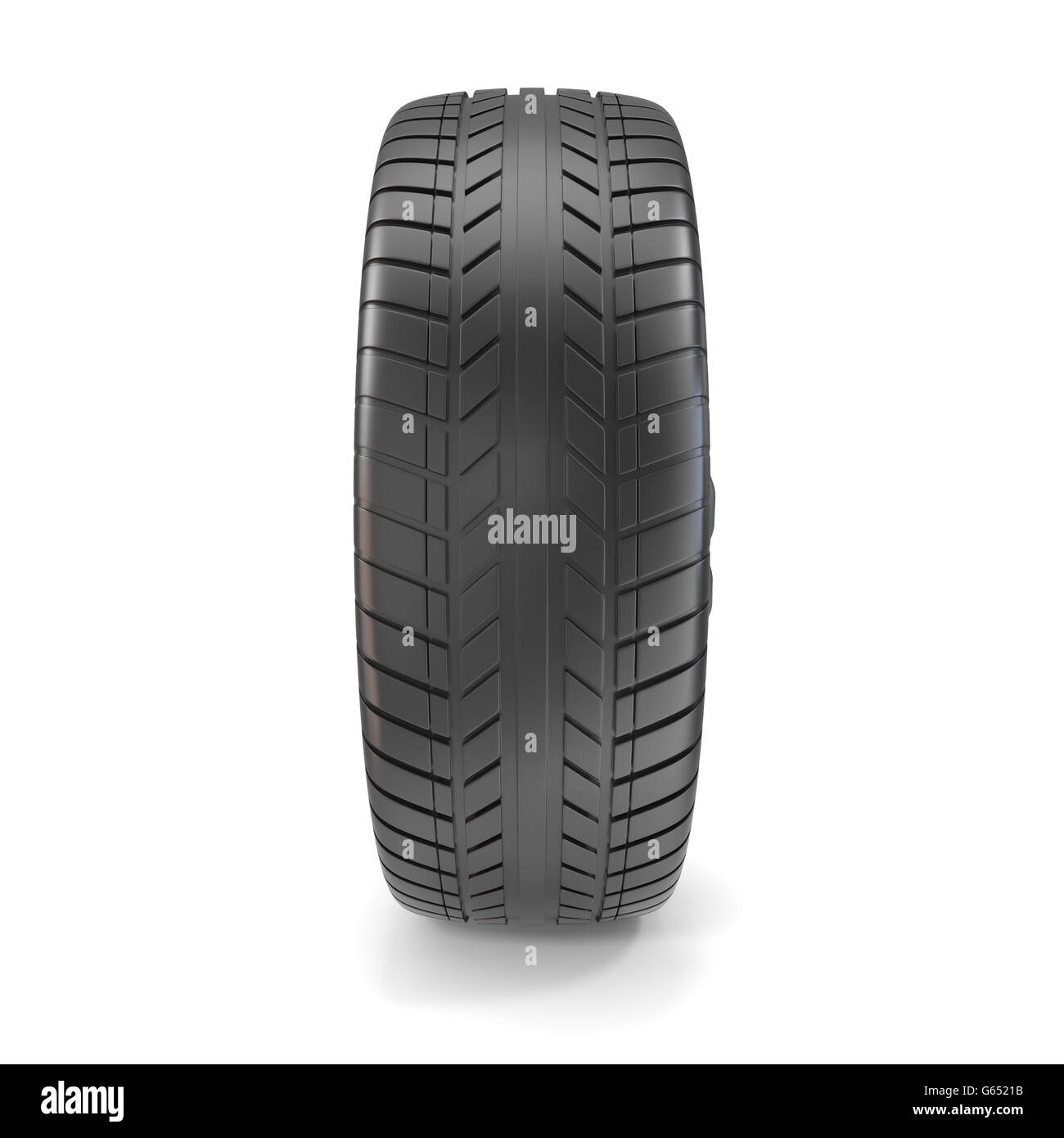Car Tire isolated on white background with shadow. 3d illustration ...