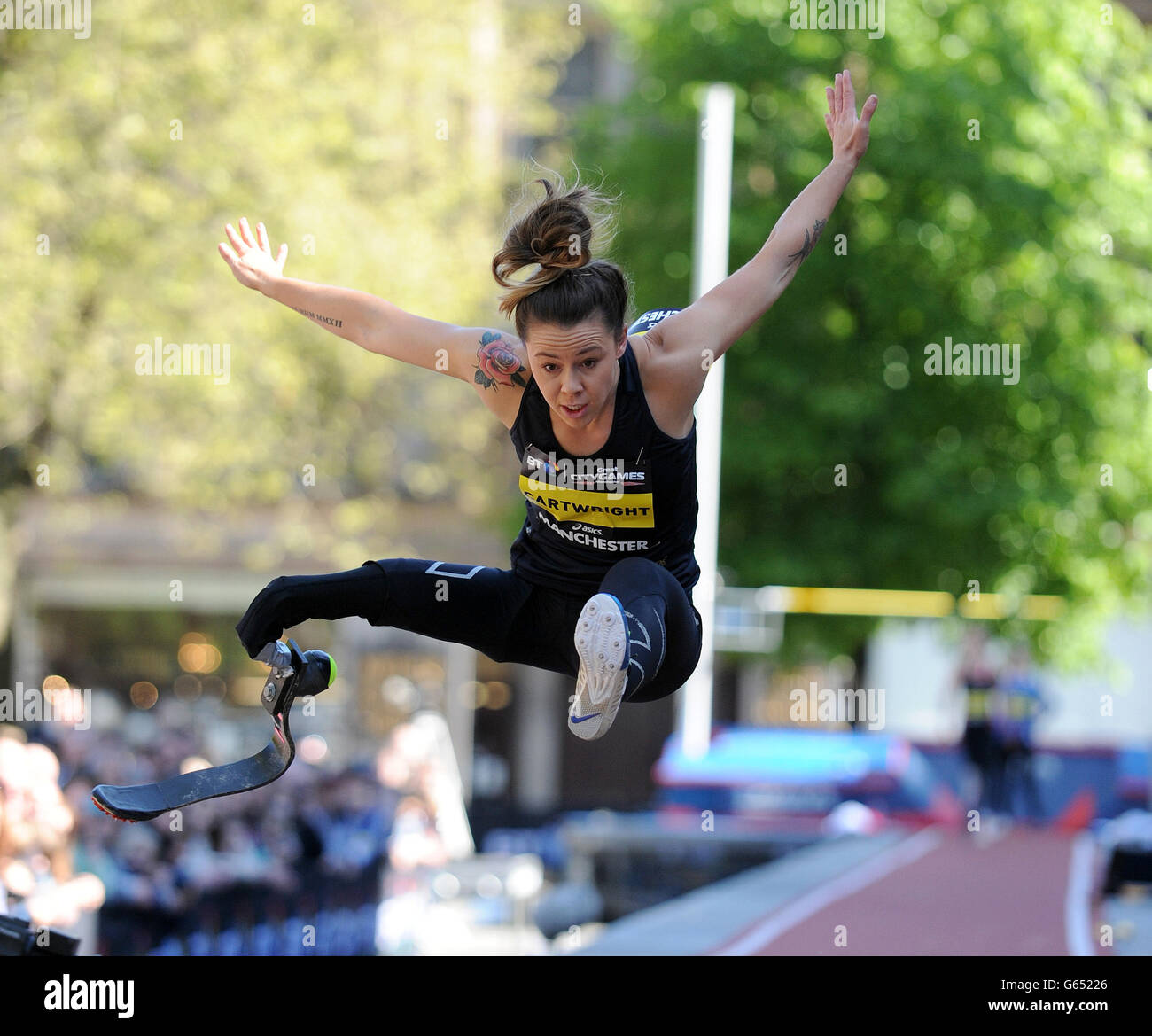 Australia's Kelly Cartwright competes in the IPC long jump women T42 ...