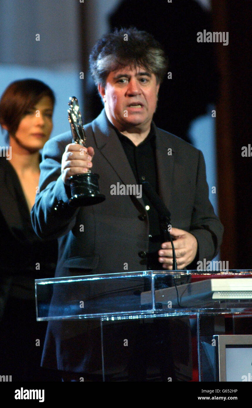 Pedro Almodovar - European Film Awards 2002 Stock Photo - Alamy
