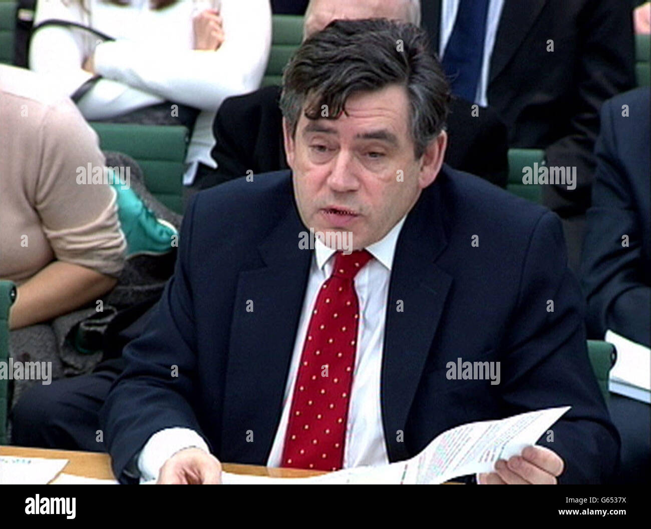 Gordon Brown - Pre-Budget Stock Photo - Alamy