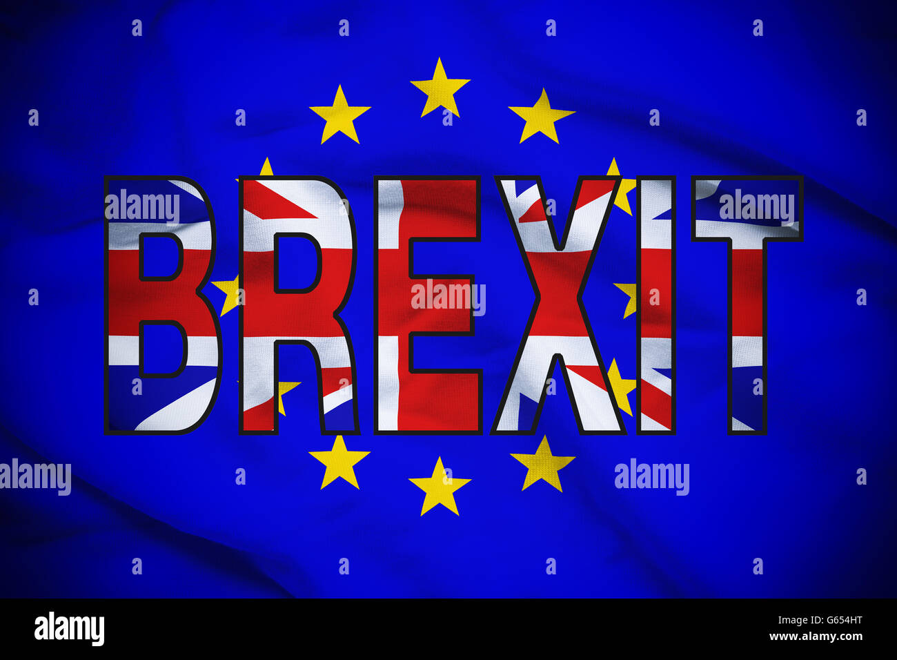 EU and UK flags conveying Brexit voting concept Stock Photo - Alamy