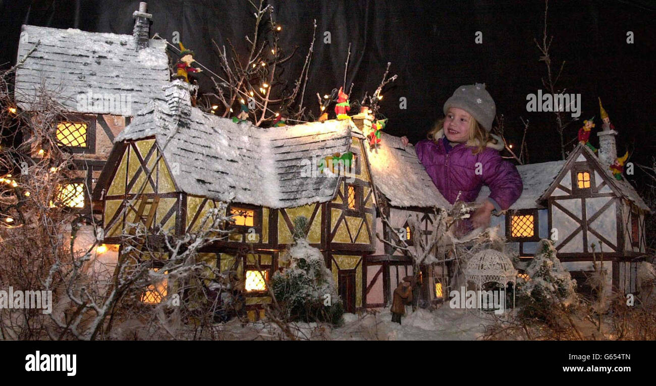 Miniature Winter Wonderland Stock Photo - Alamy