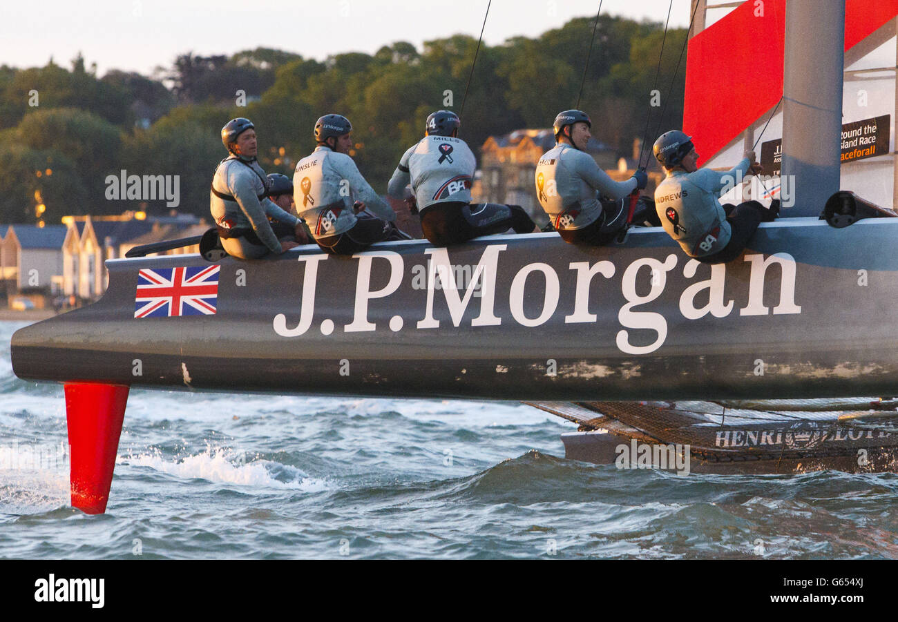 Sailing - Round the Island Race - Isle of Wight Stock Photo - Alamy