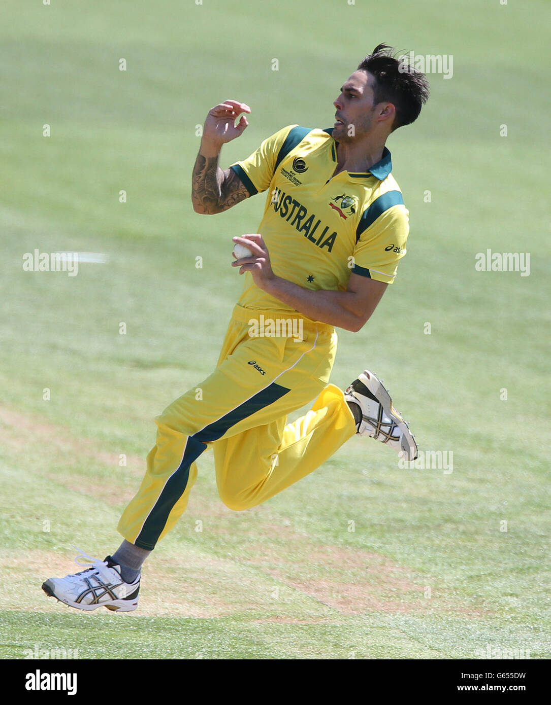 Australia's bowler Mitchell Johnson, during the ICC Champions Trophy ...