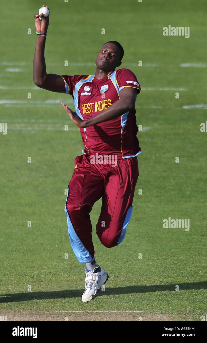 West Indies Bowler Jason Holder during the ICC Champions Trophy, Warm ...