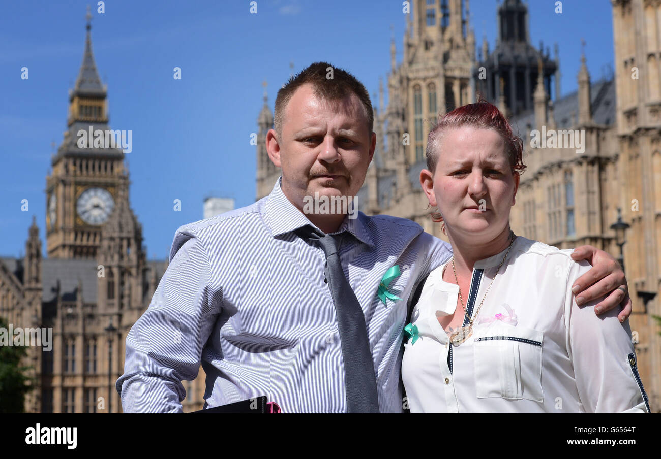 Jade Anderson's parents in Westminster Stock Photo - Alamy