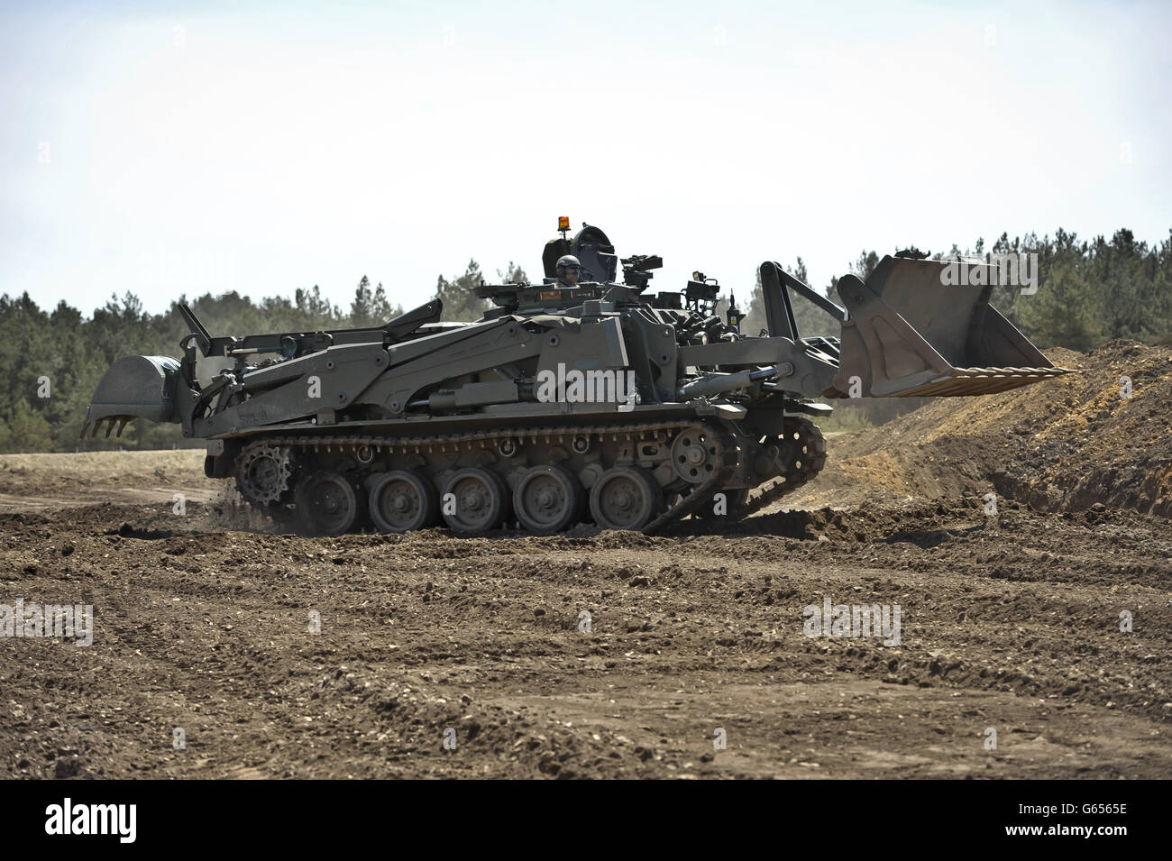 Embargoed to 0001 wednesday june 5 a terrier armoured digger hi-res ...