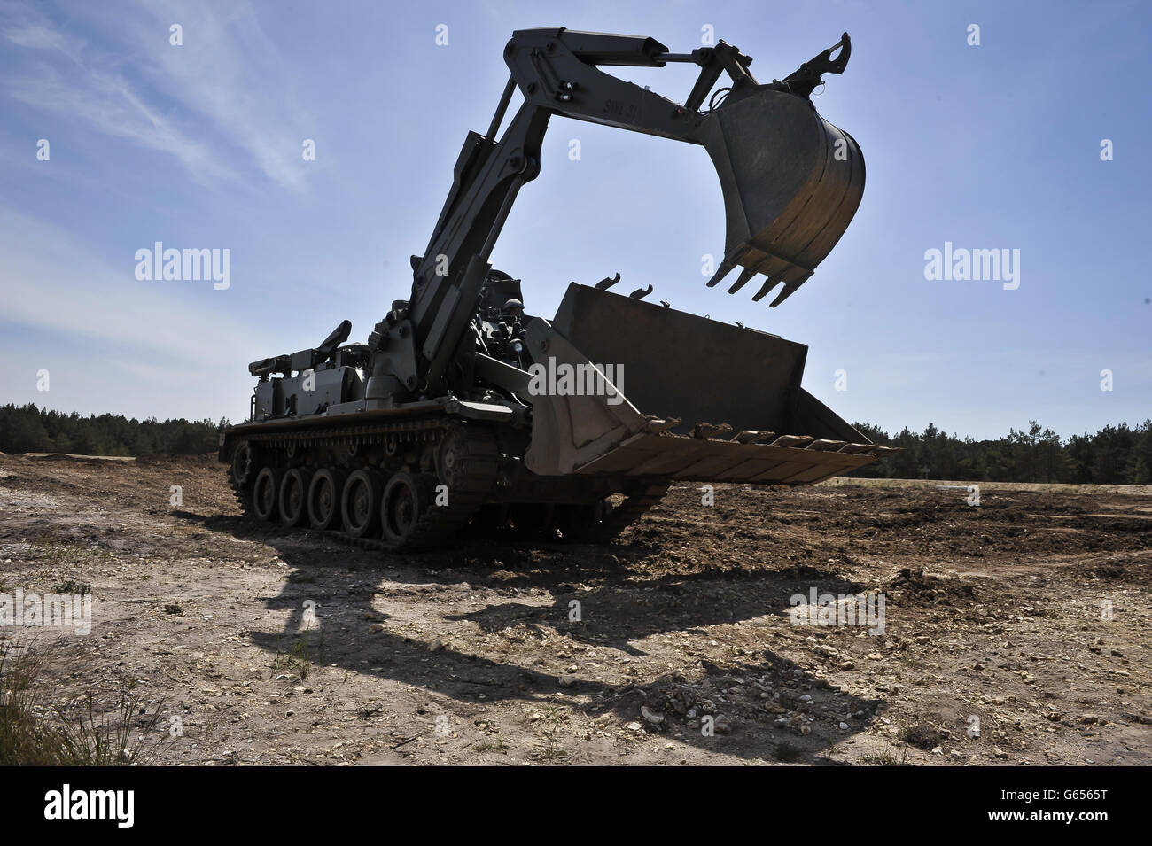 Embargoed to 0001 wednesday june 5 a terrier armoured digger hi-res ...