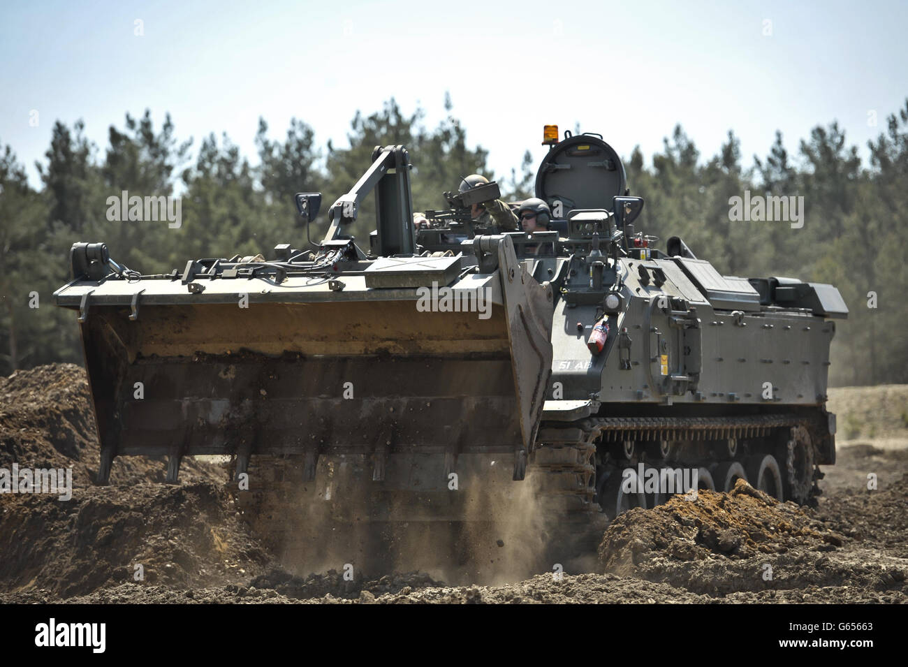 Embargoed to 0001 wednesday june 5 a terrier armoured digger hi-res ...