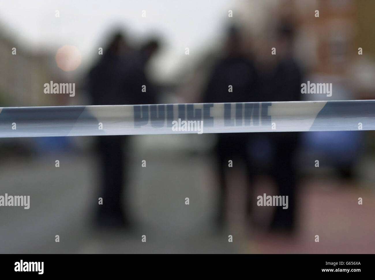 Fire line do not cross police tape hi-res stock photography and images ...