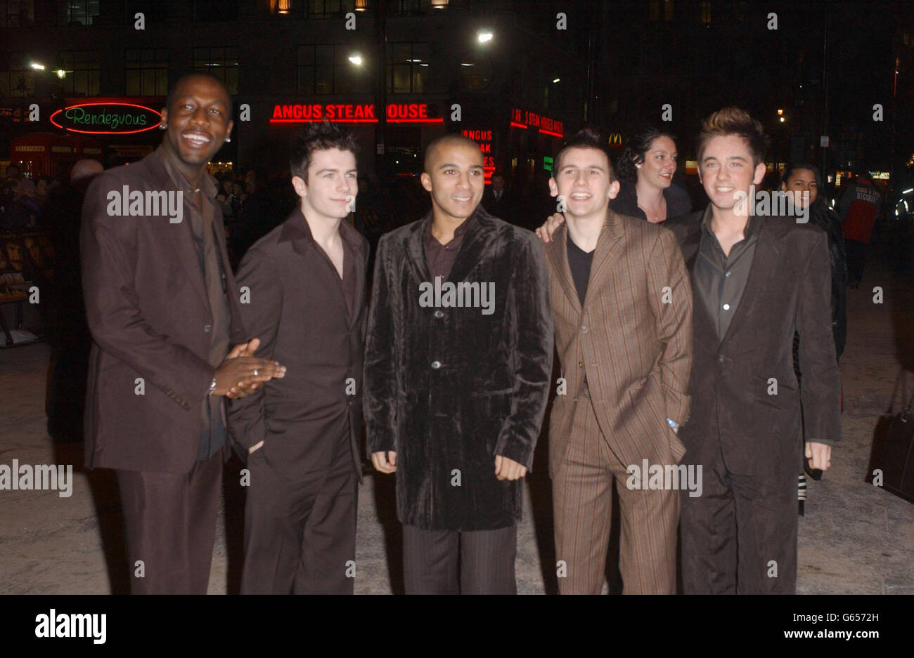 Boy Band One True Voice arriving at The Empire Cinema, Leicester Square ...