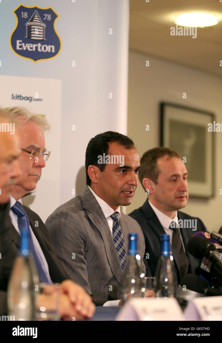 Liverpool fc press conference new manager hi-res stock photography and ...
