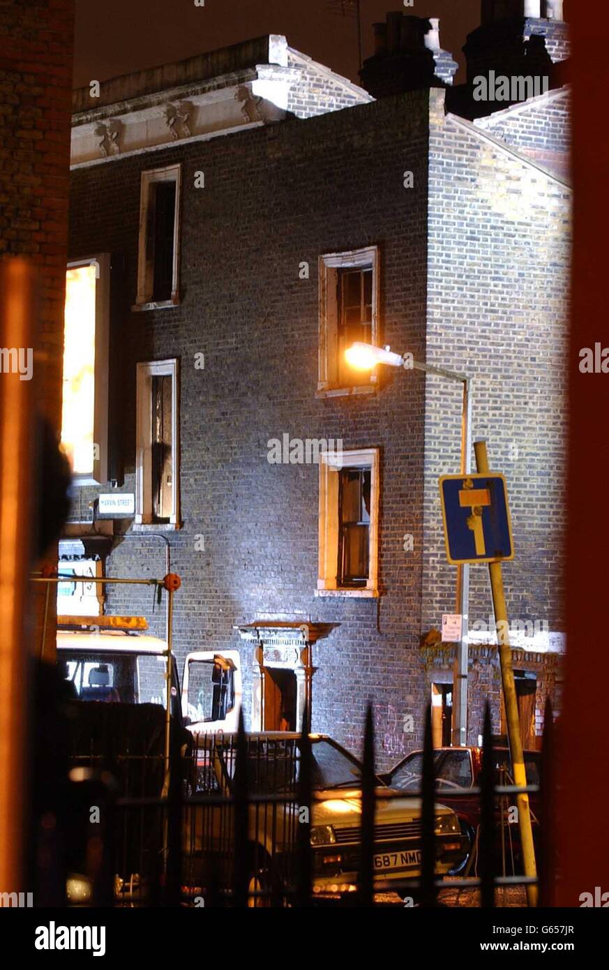 Hackney Siege bedsit Stock Photo - Alamy