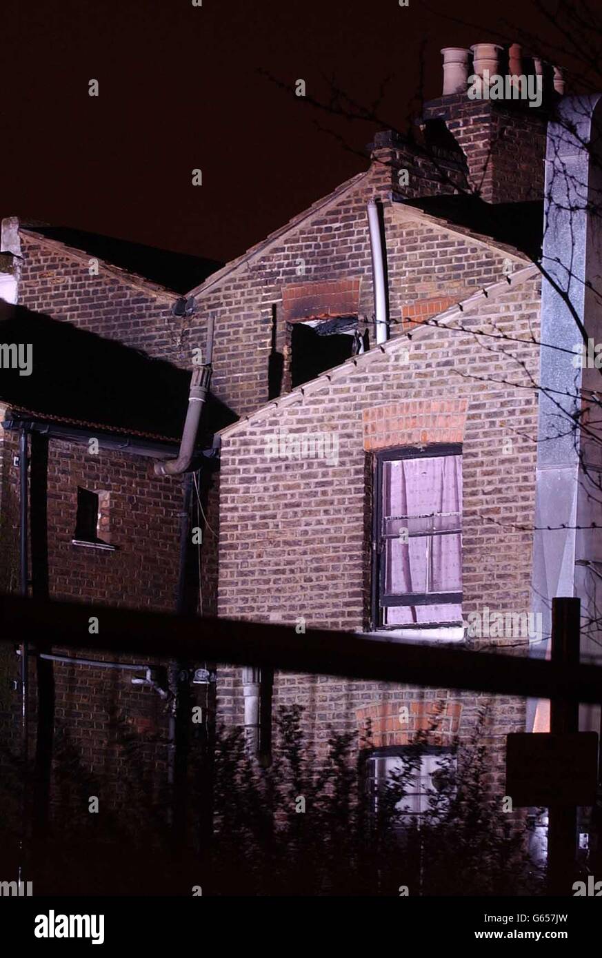 A general view of the charred bedsit where Eli Hall stayed in Hackney ...