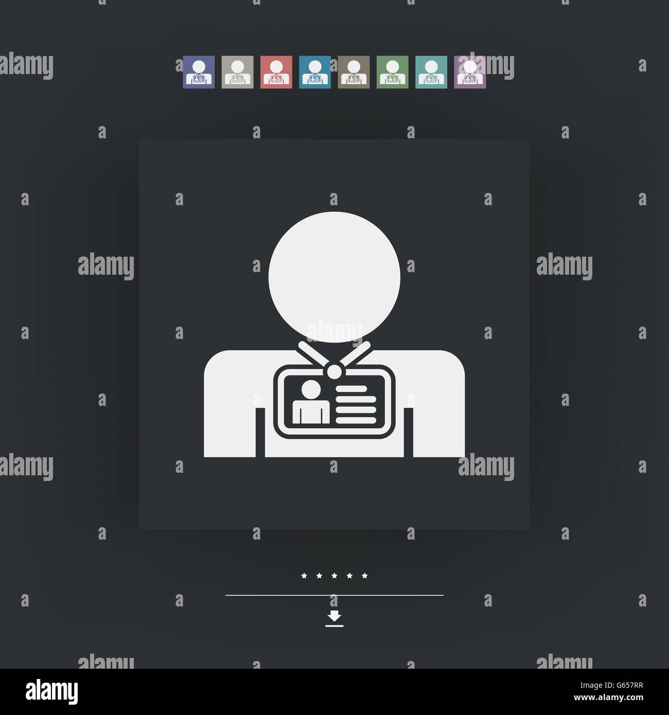 Staff badge Stock Vector Images - Alamy