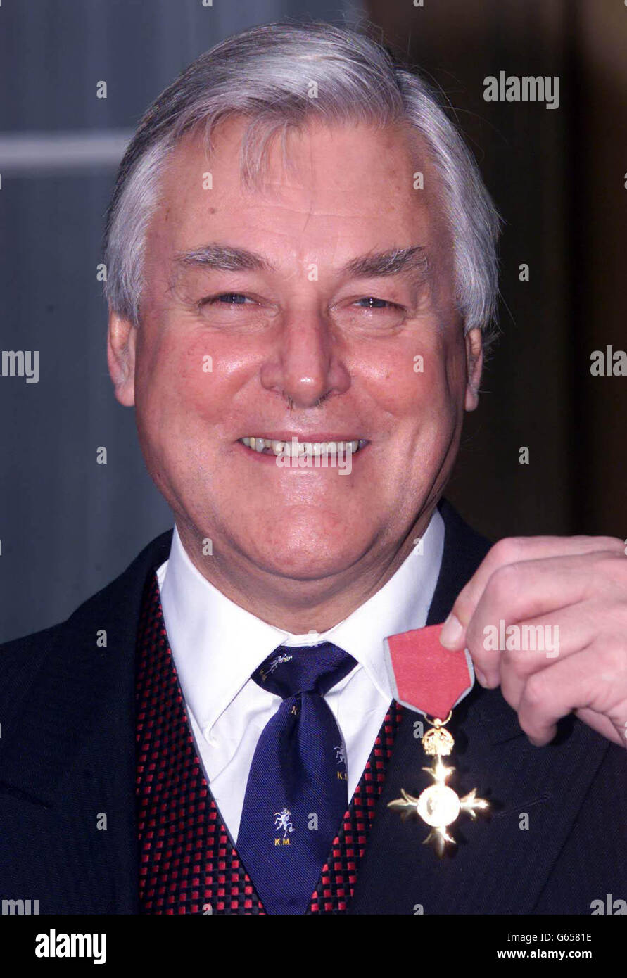 Edwin Boorman collects OBE Stock Photo - Alamy