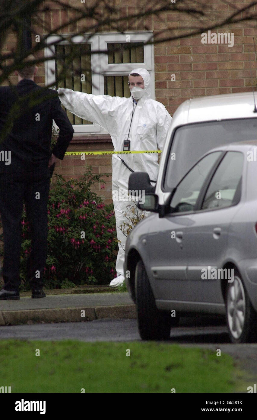 Forensics search trophy rapist Stock Photo - Alamy