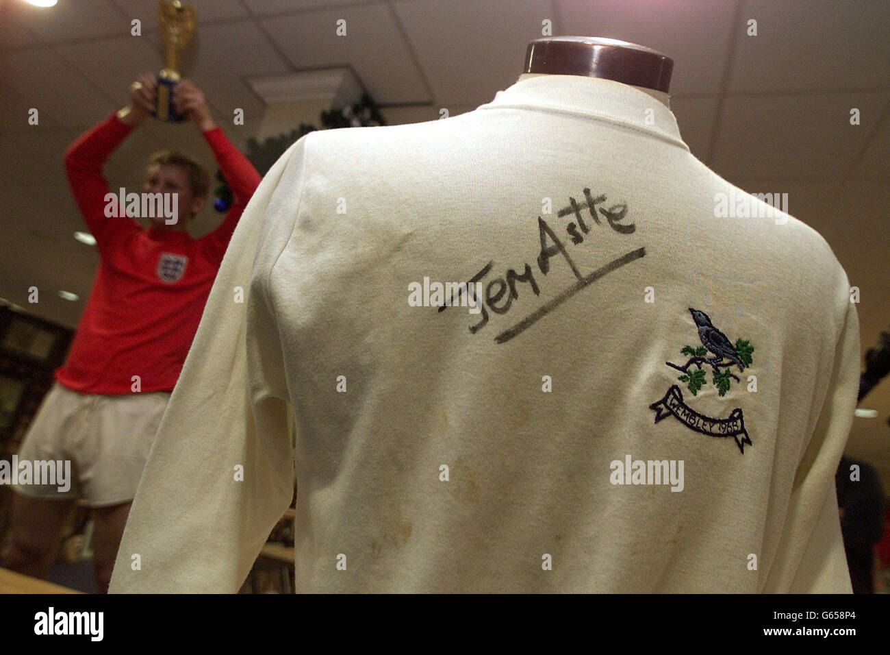 Jeff Astle shirt signed Stock Photo - Alamy