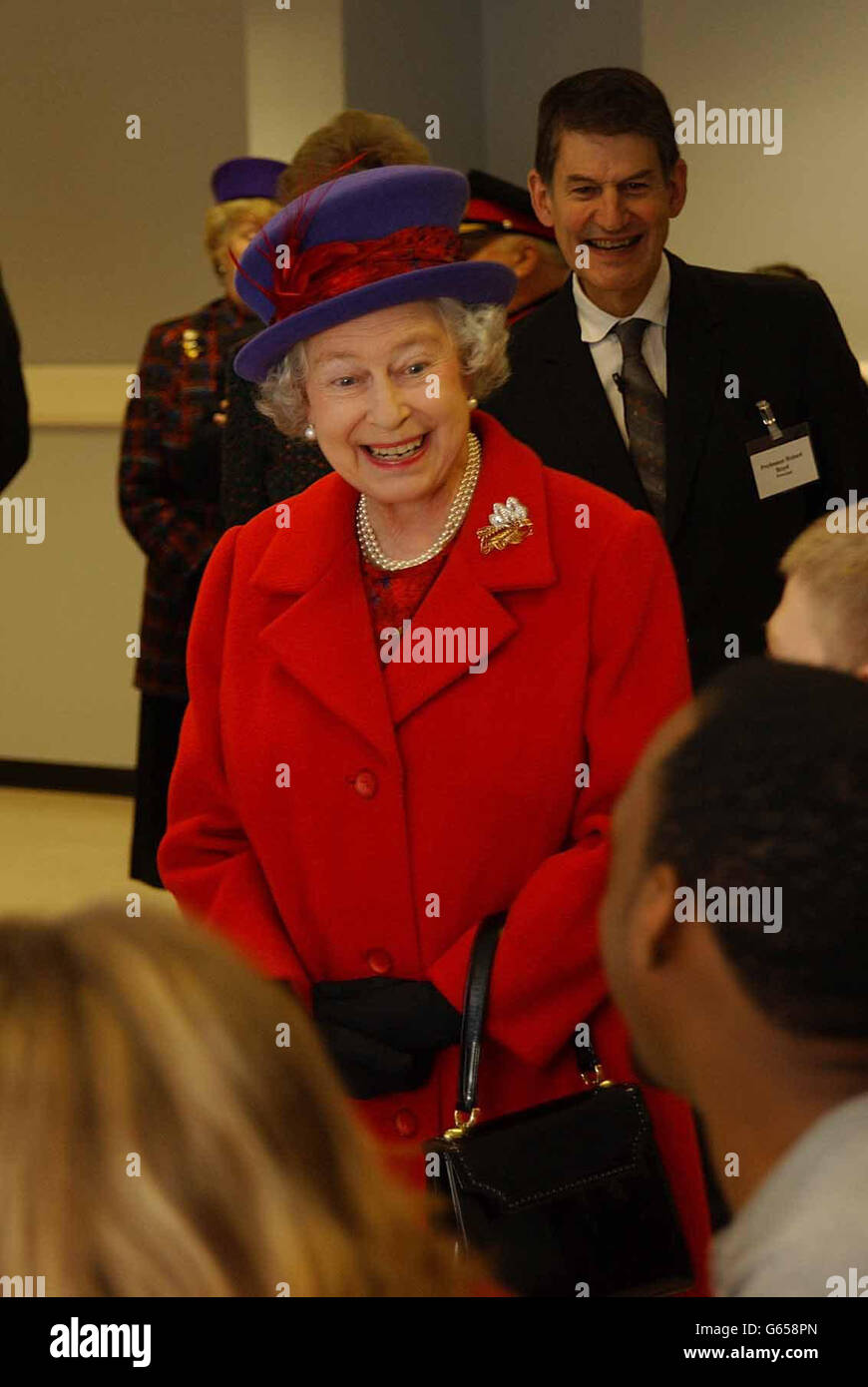 Queen Elizabeth II smiles as she tours the St George's Hospital Medical ...