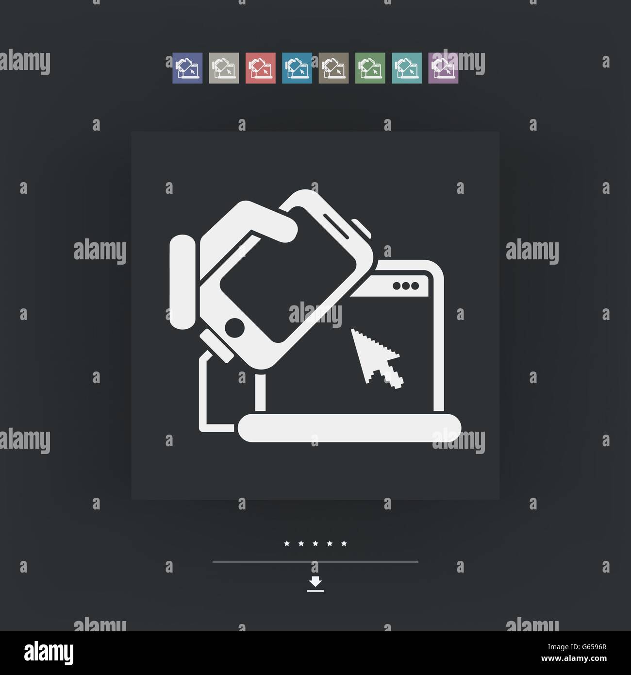 Smartphone and computer connection Stock Vector Image & Art - Alamy